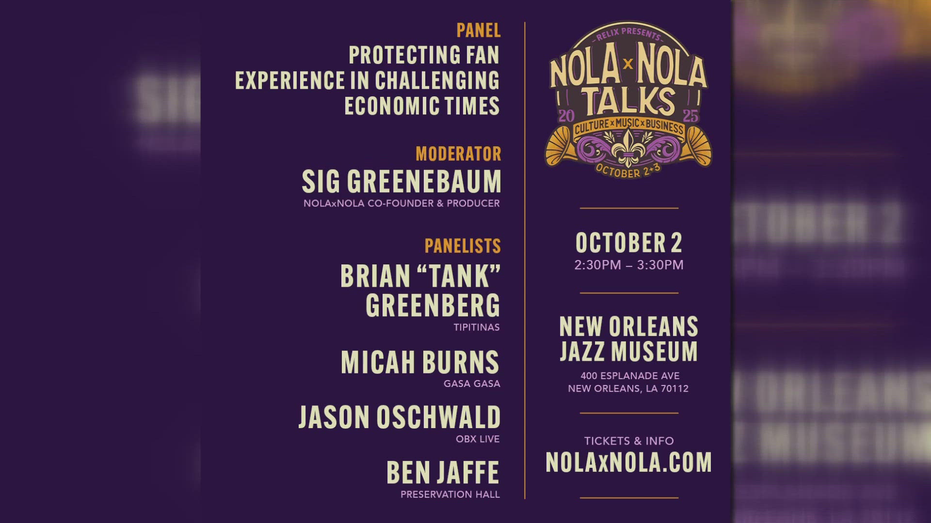 NOLA x NOLA Festival Brings Live Music to Iconic Venues | wwltv.com