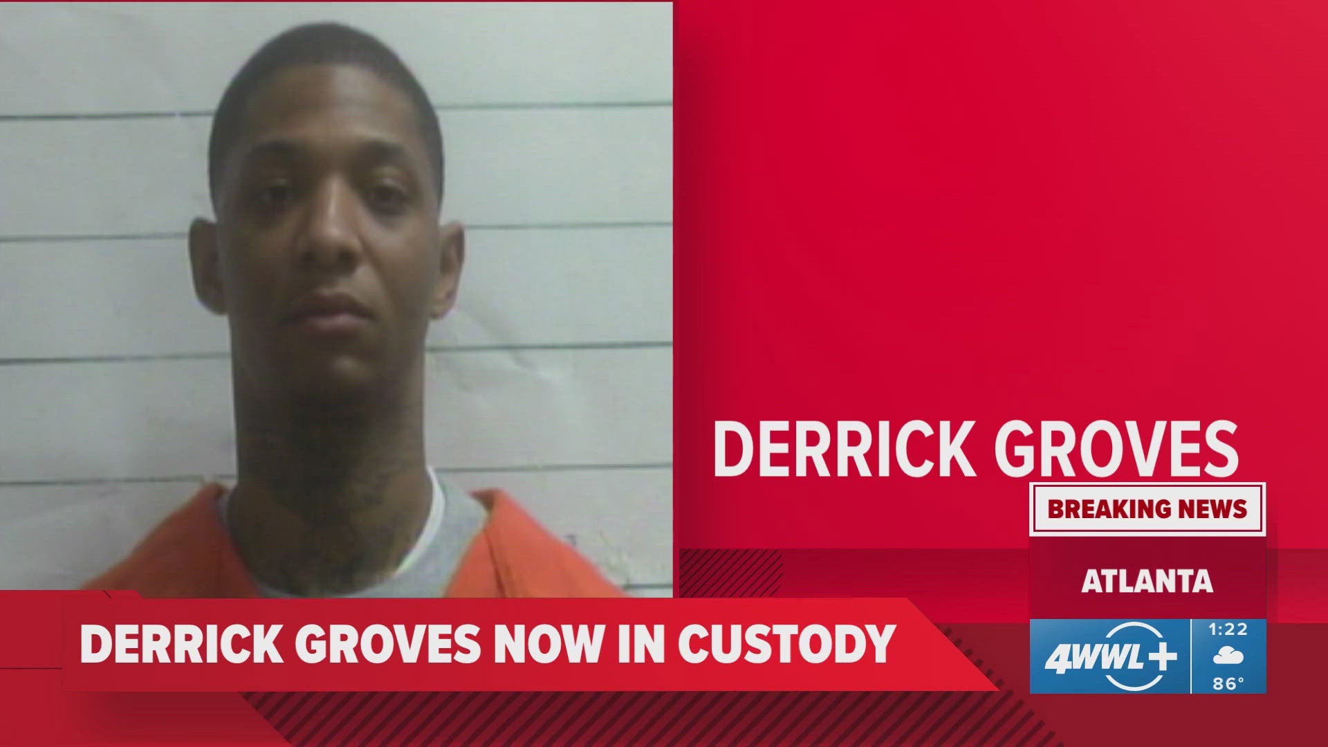 VIDEO: Derrick Groves blows kiss as he's taken into custody | wwltv.com