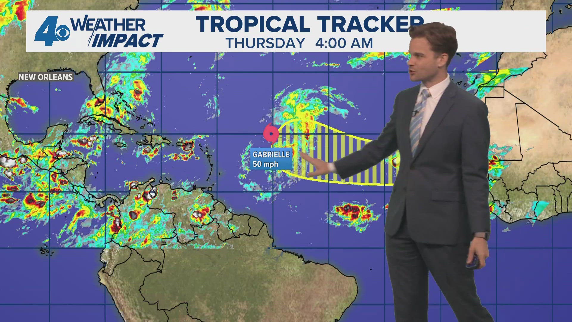 Tropical Weather Impact: Gabrielle forecast to become hurricane | wwltv.com