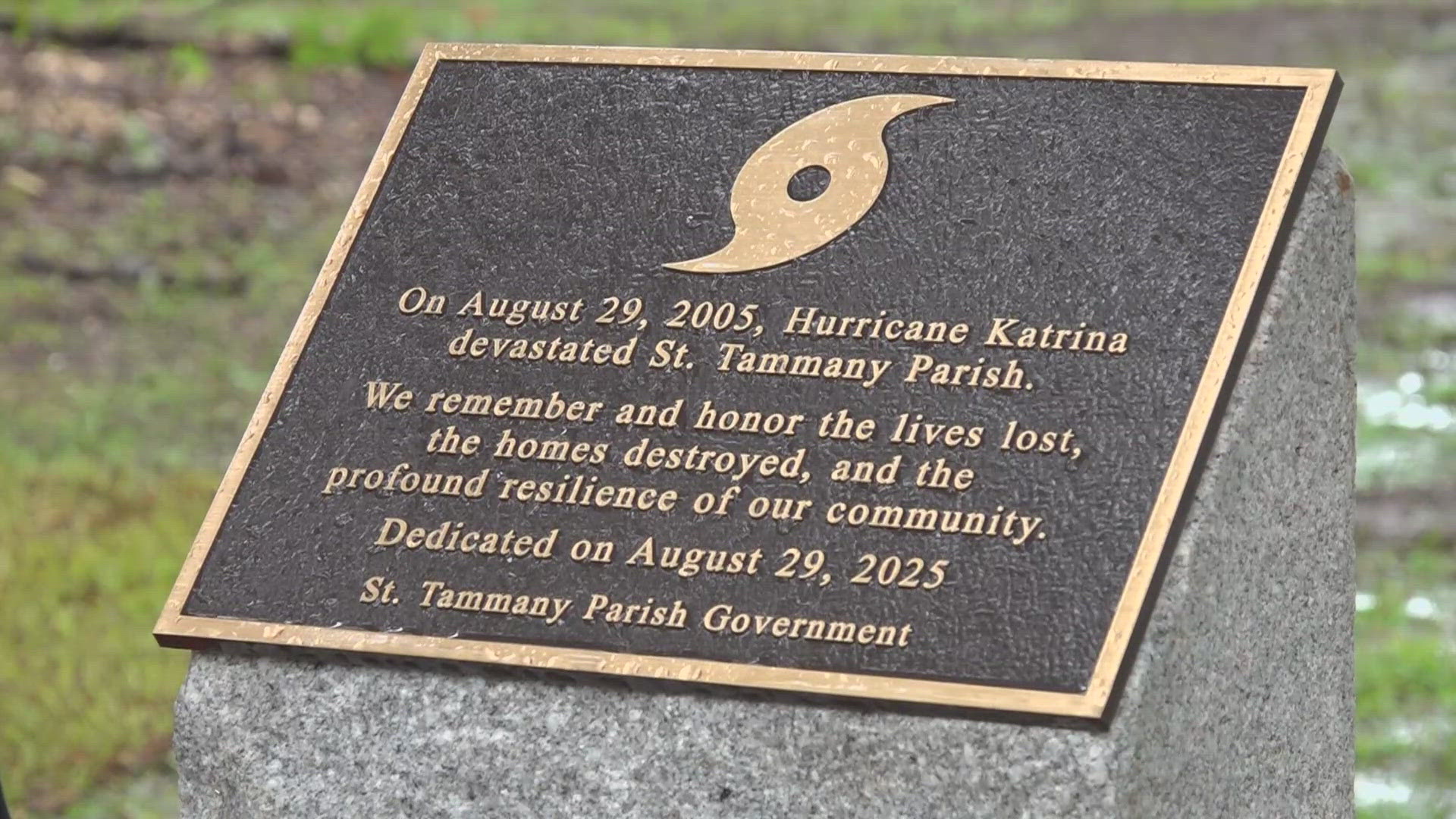 St. Tammany Parish honors Katrina victims with new memorial | wwltv.com