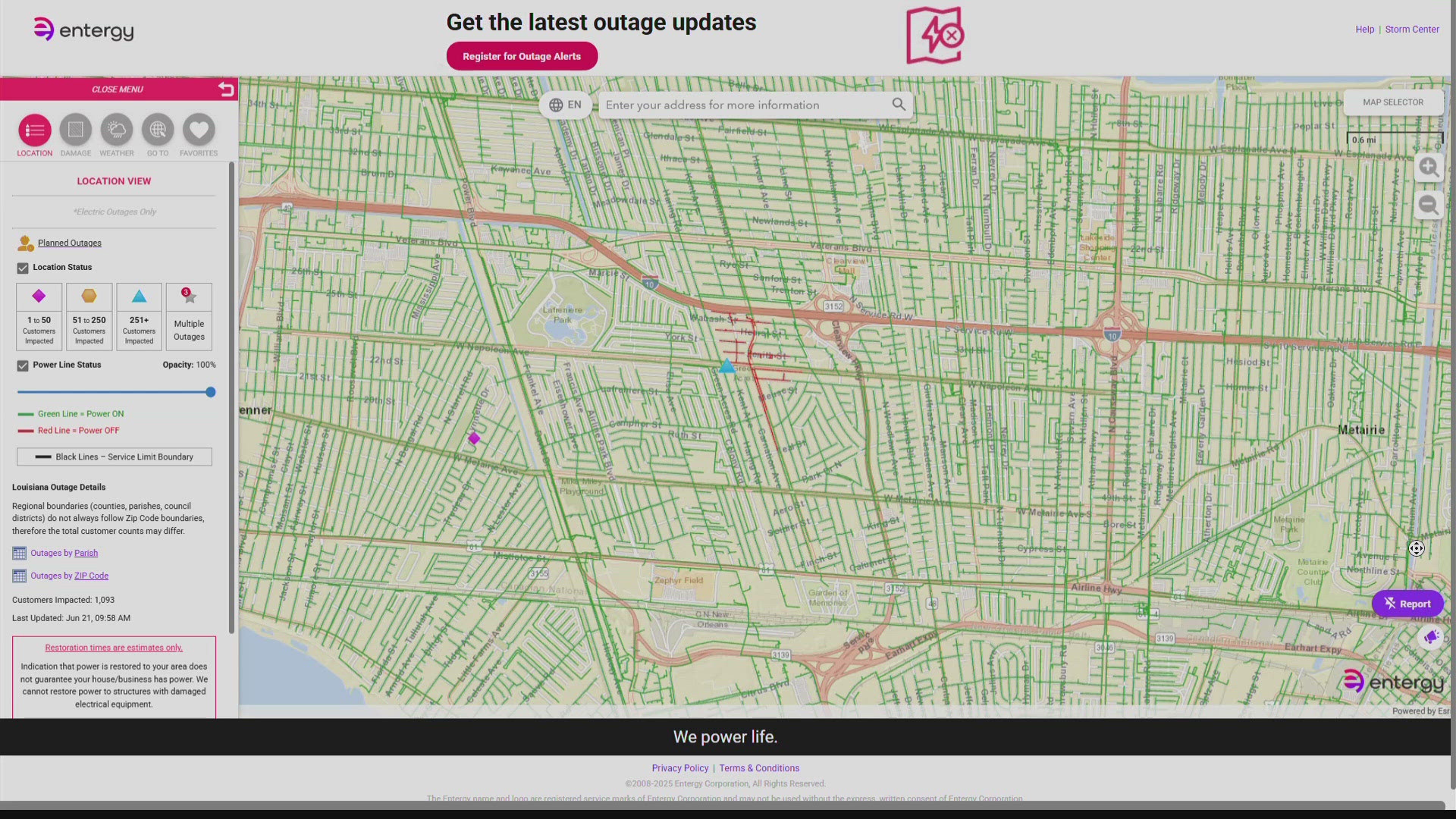 Power outage affects 3,000 Entergy customers in Kenner | wwltv.com