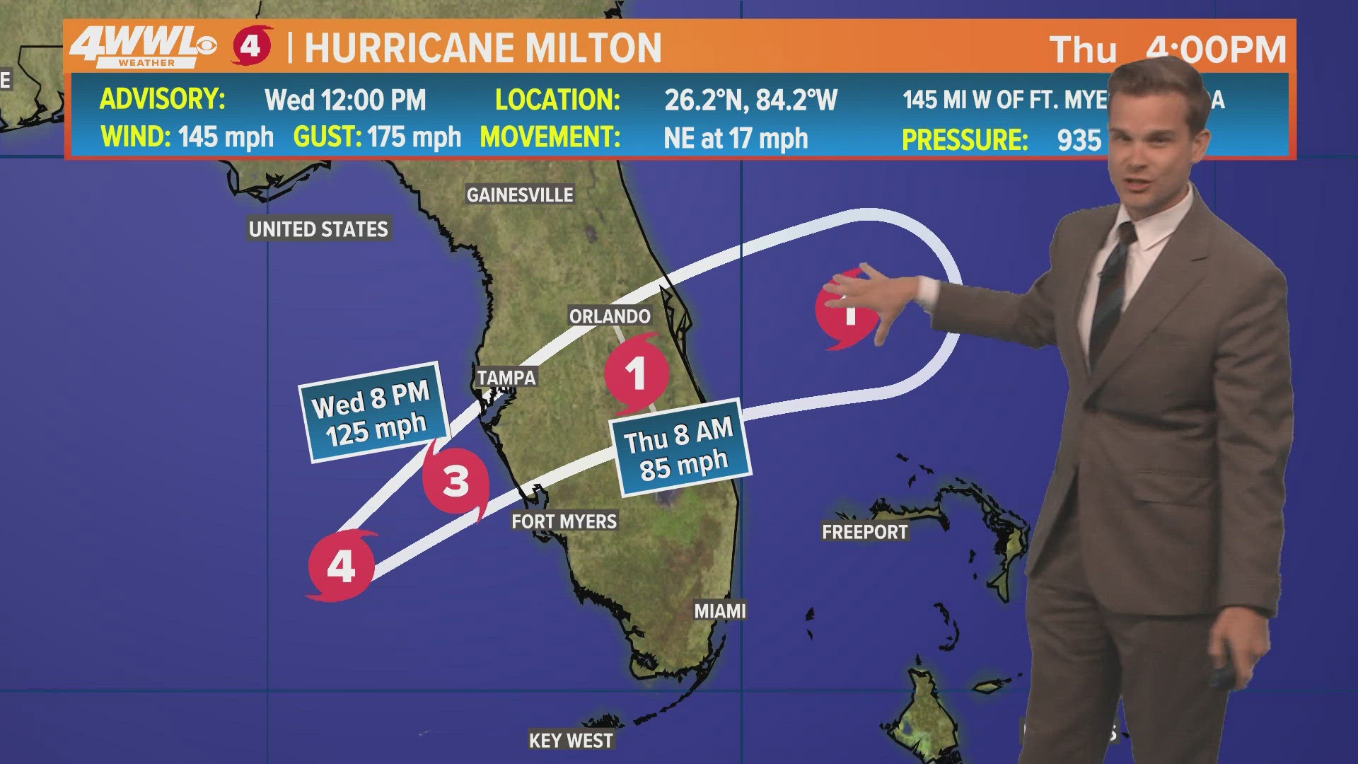 Wednesday 12PM First Weather: Hurricane Milton spawns tornadoes ahead ...