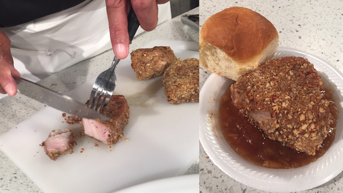 Recipe: Chef Kevin Belton's Pecan-Crusted Pork Chops with Beer Sauce ...