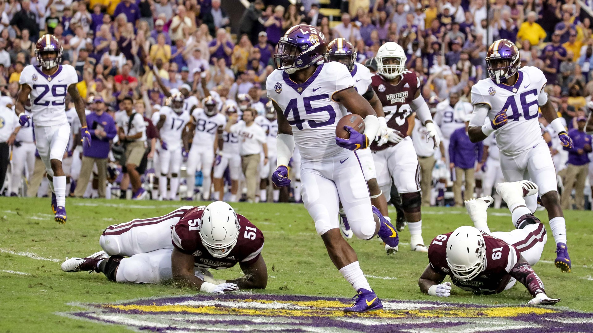 LSU grinds, kicks its way to 19-3 win, but loses Devin White for 1st ...
