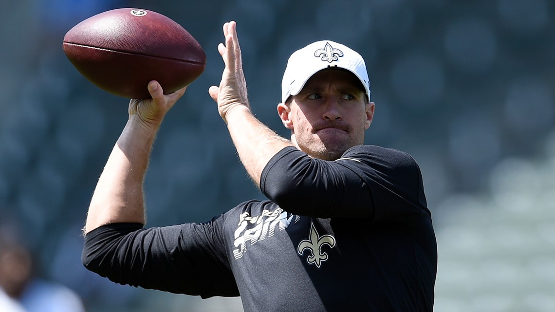 Saints' Drew Brees dismisses concerns about arm strength, stats | wwltv.com