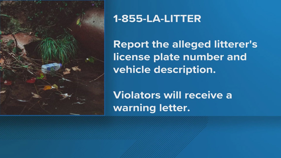 Louisiana relaunches Litterbug Hotline | wwltv.com