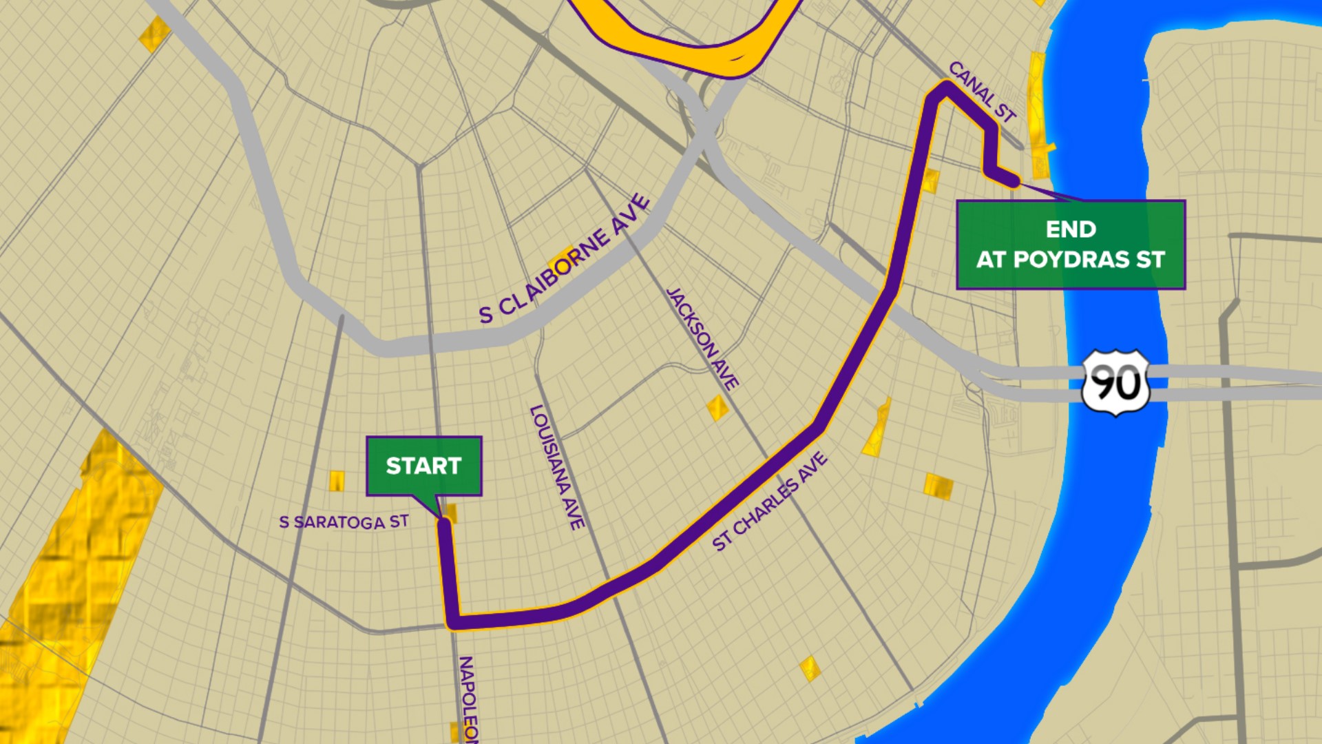 Krewe of Iris 2020 parade route | wwltv.com