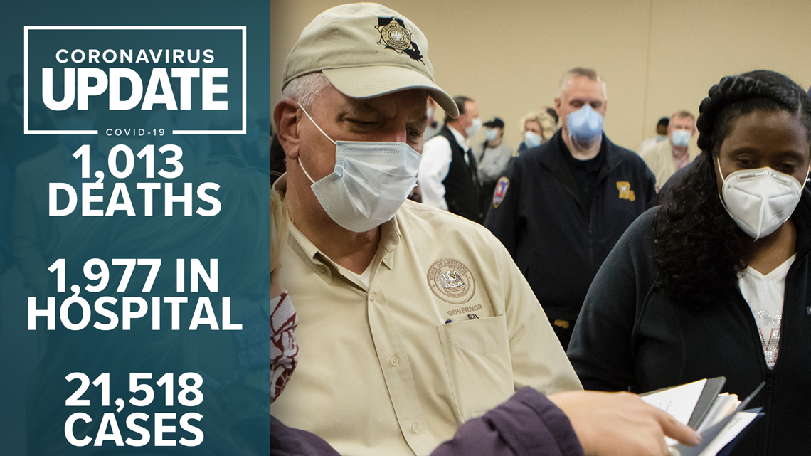 Louisiana Coronavirus Updates: Deaths top 1,000 in state but only 500 ...