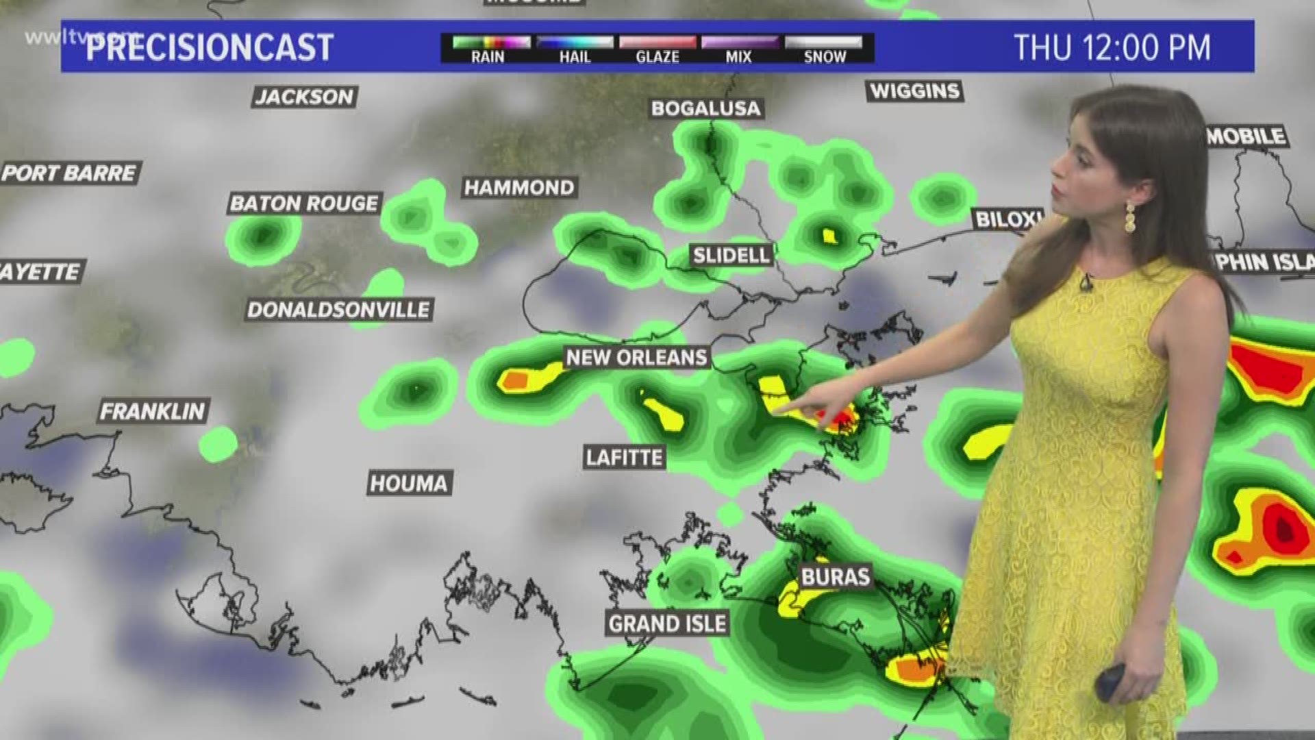 Watch for some more scattered rain Thursday | wwltv.com