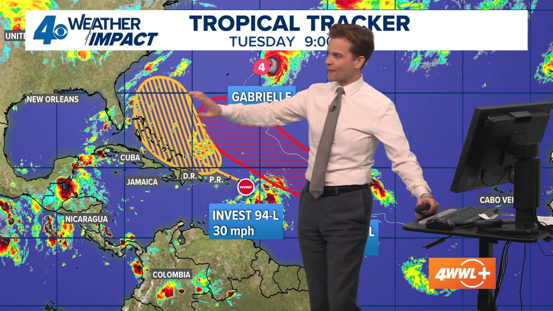 Tropical Weather Impact: Gabrielle still a powerful Cat 4 and two new ...