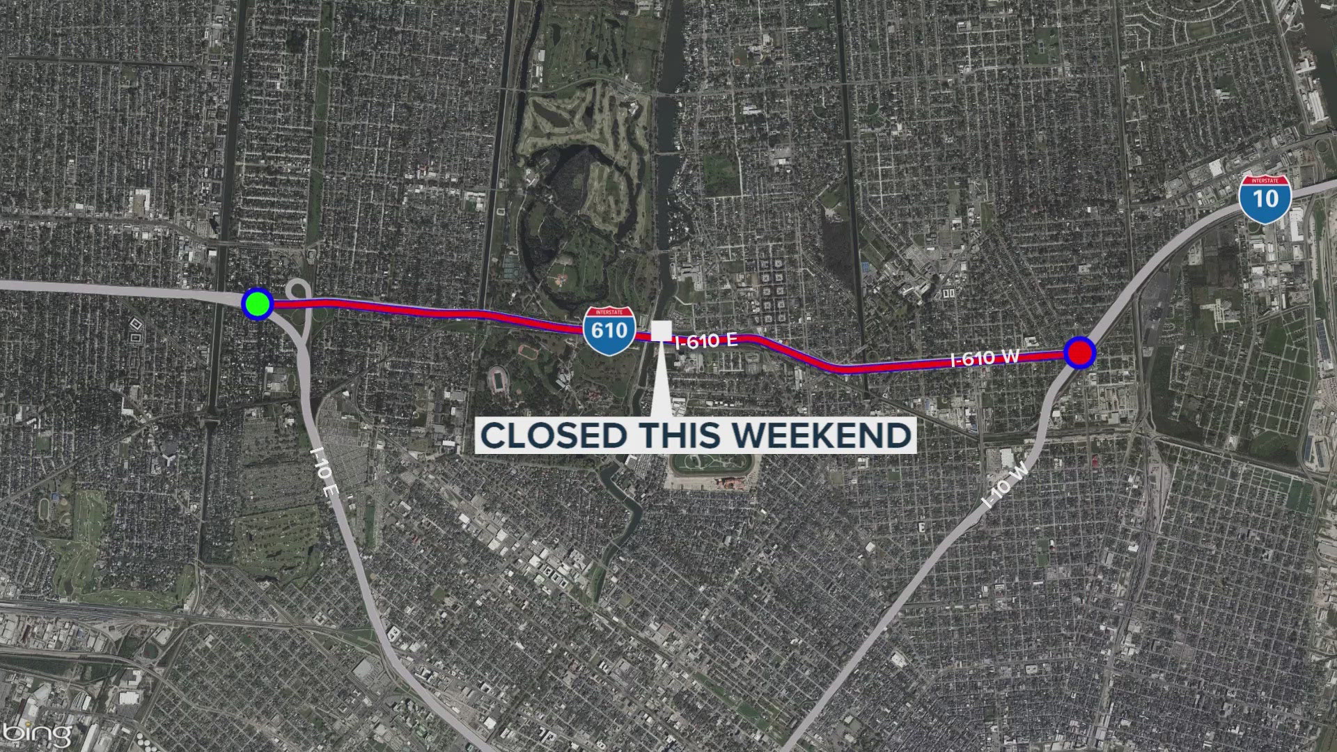 I-610 in New Orleans to shut down all weekend for major $9.5M road ...