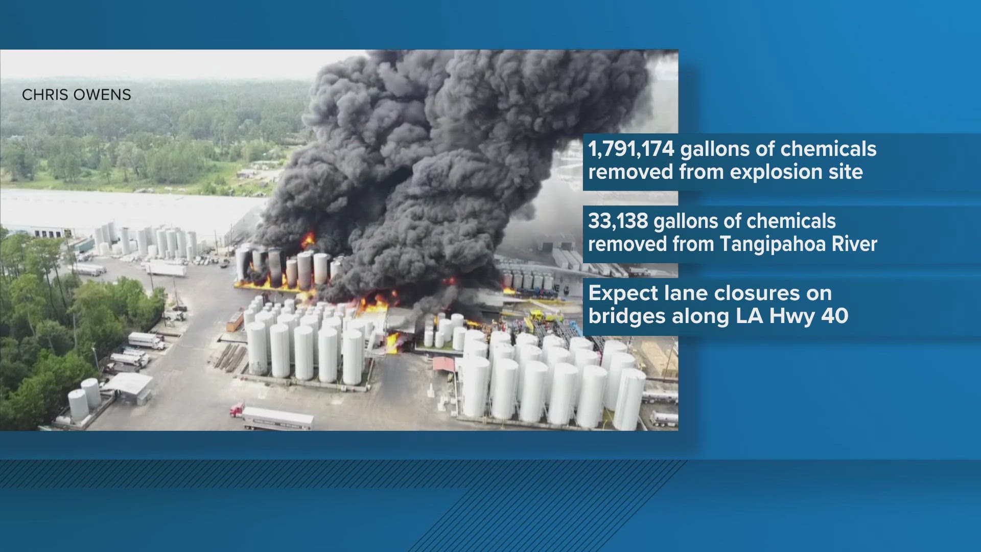 Roseland Explosion Cleanup: 1.8M Gallons of Chemicals Removed | wwltv.com