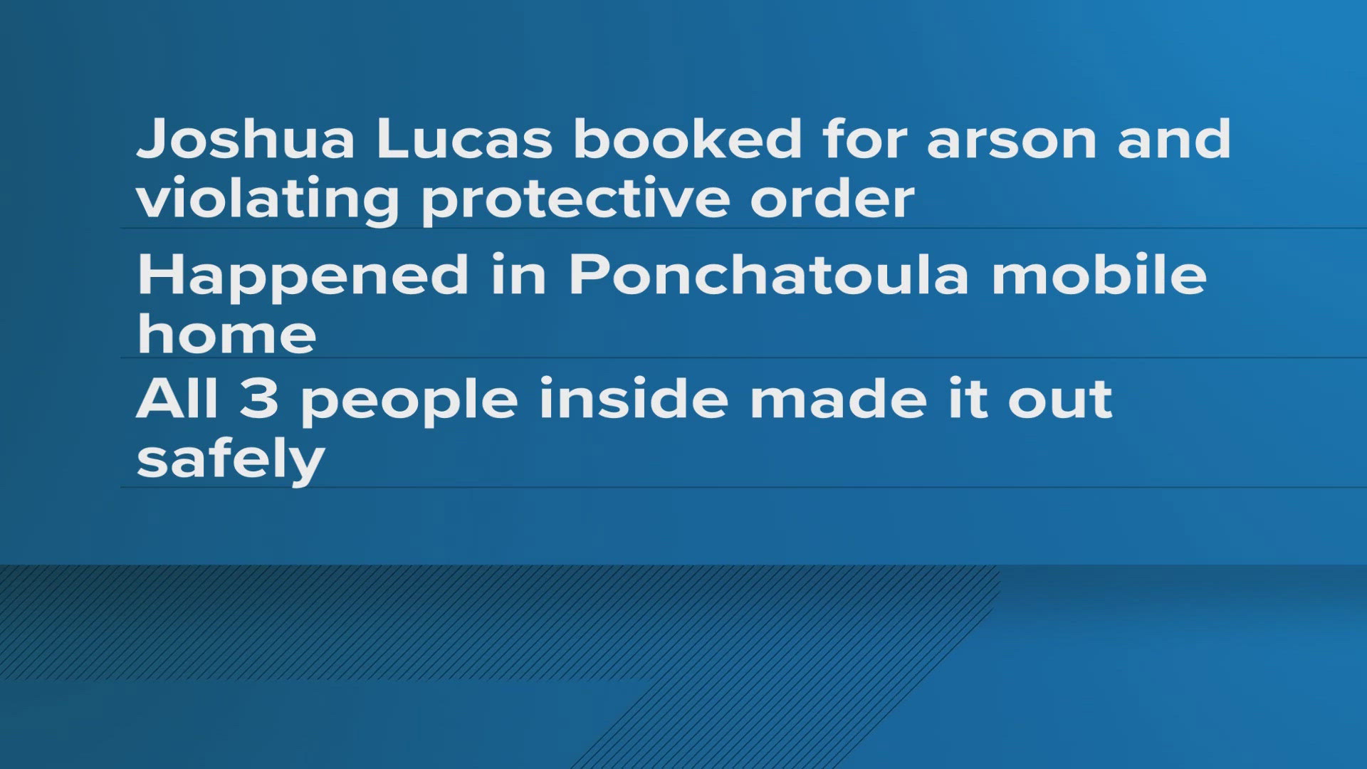 Ponchatoula man arrested in mobile home fire with 3 inside, State Fire Marshal says | wwltv.com