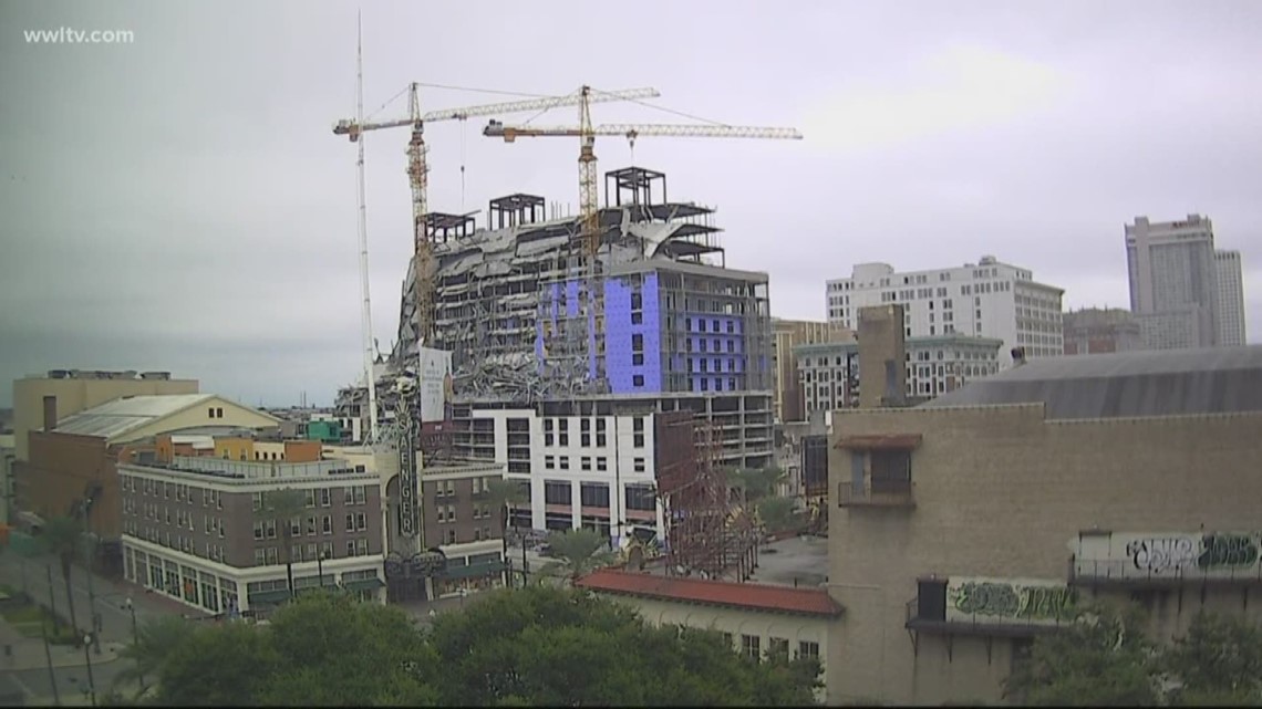 Homes, businesses evacuated before unstable cranes demolished at Hard ...