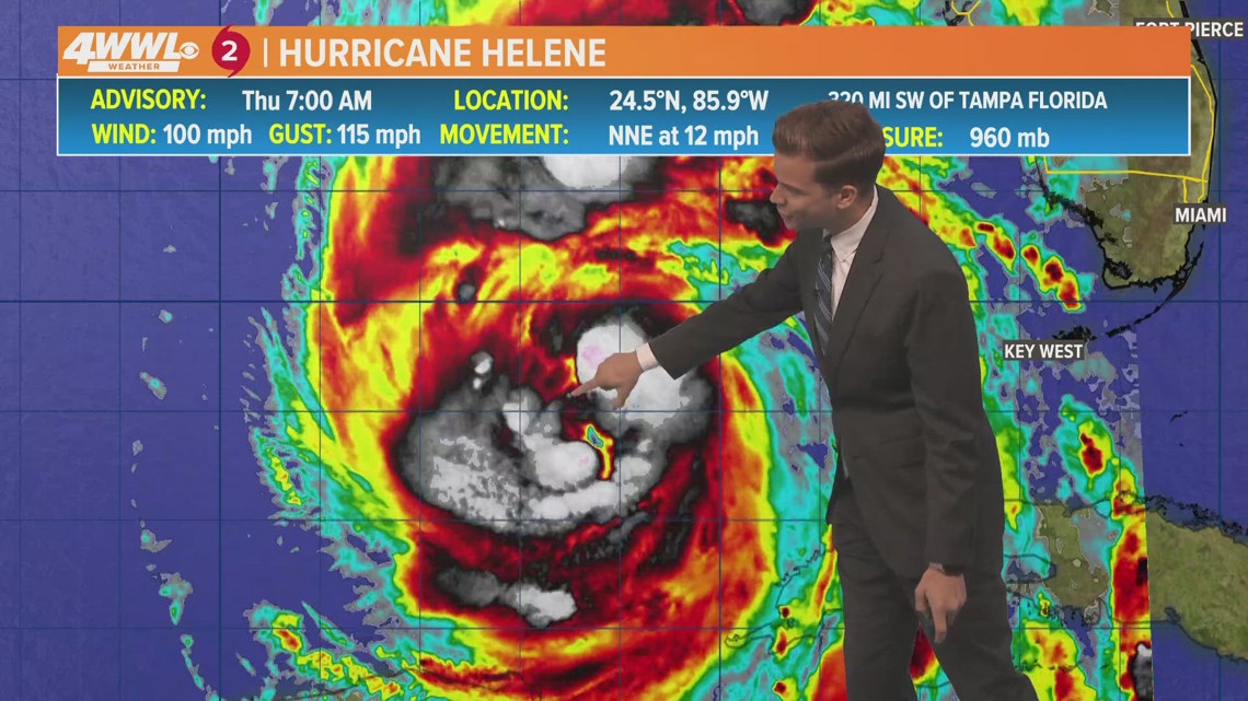 Thursday 7 AM Tropical Update: Helene now a Cat 2 | wwltv.com