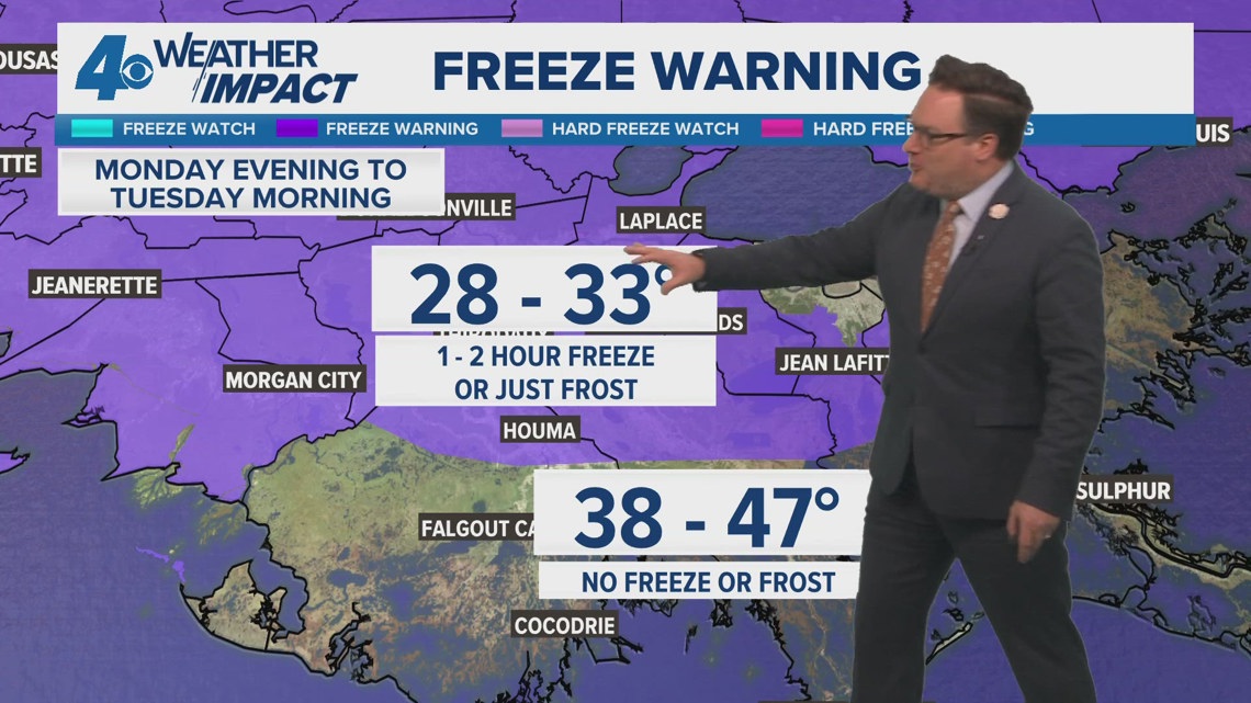 Weather Impact Alert: Freeze warning | wwltv.com