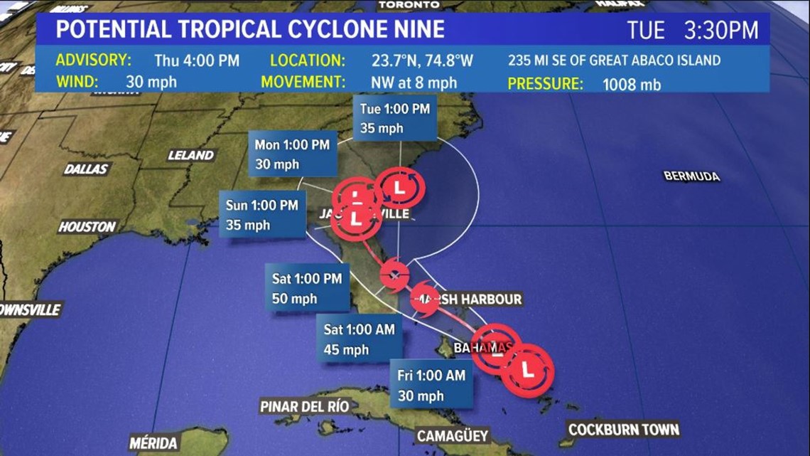 Potential Tropical Cyclone 9 forms | wwltv.com