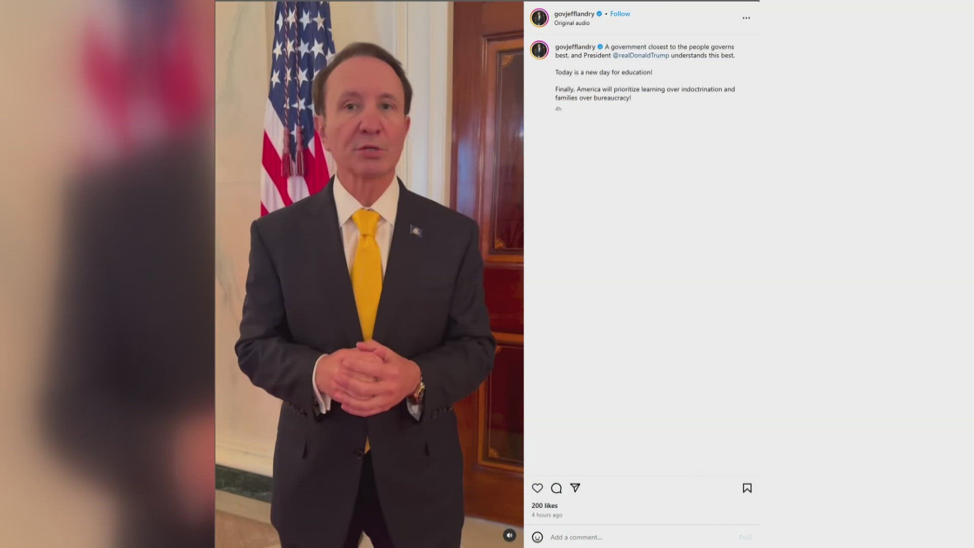 Louisiana Gov. Landry calls education order a victory for families ...