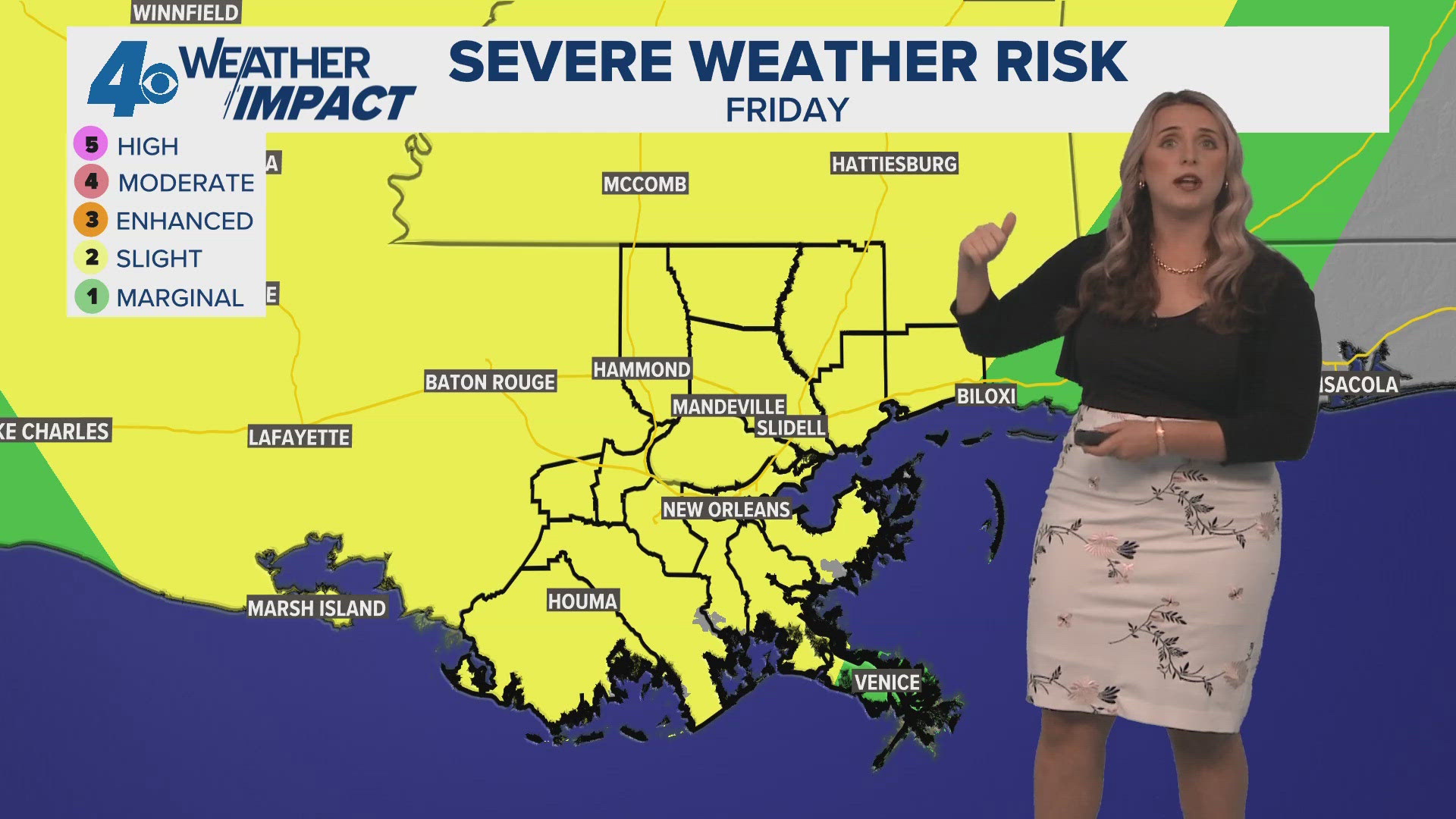 New Orleans Weather: Very warm, scattered rain and storms on Friday and ...