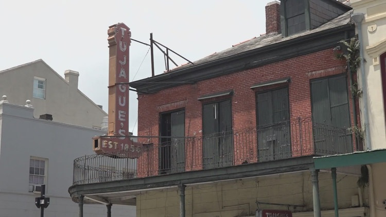 Historic Tujague's Sign Removed Amid French Quarter Changes | wwltv.com