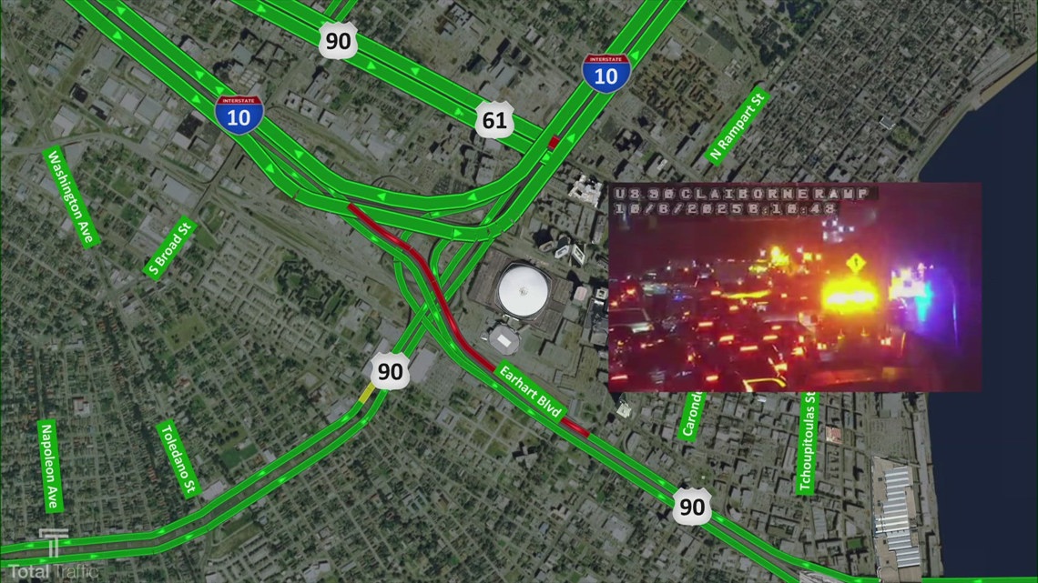 Major accident halts traffic on US 90B in New Orleans | wwltv.com