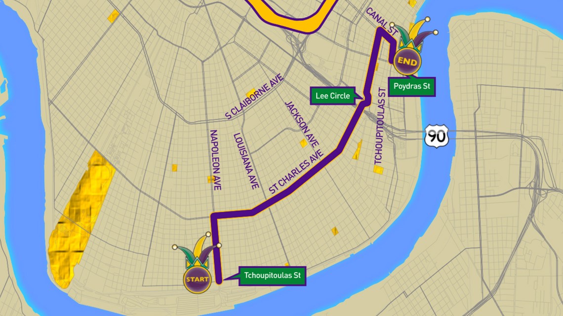 Krewe of Freret 2020 parade route | wwltv.com