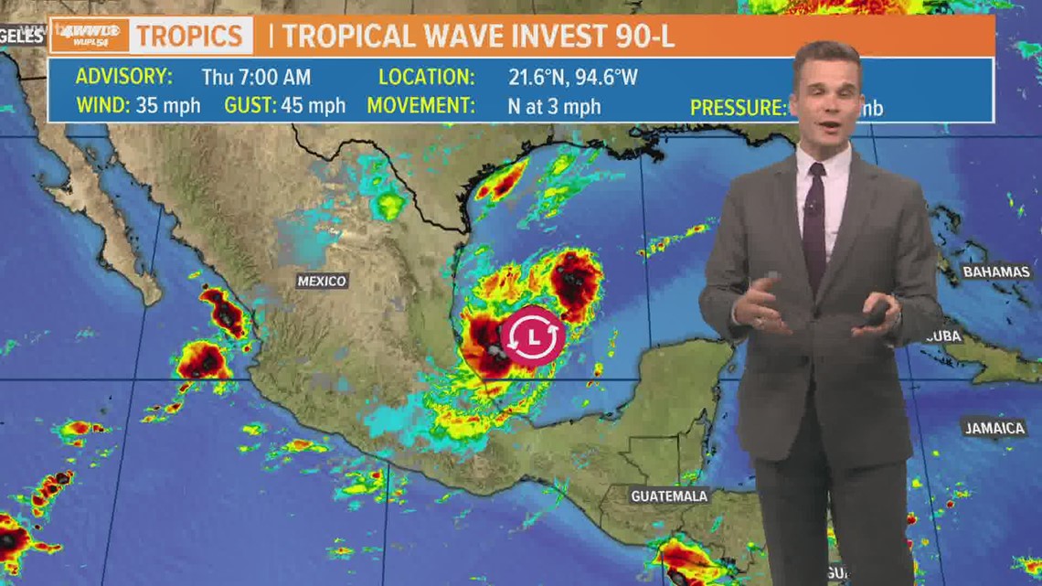 Thursday Noon Tropics Update Tropical Disturbance In Gulf May Slowly
