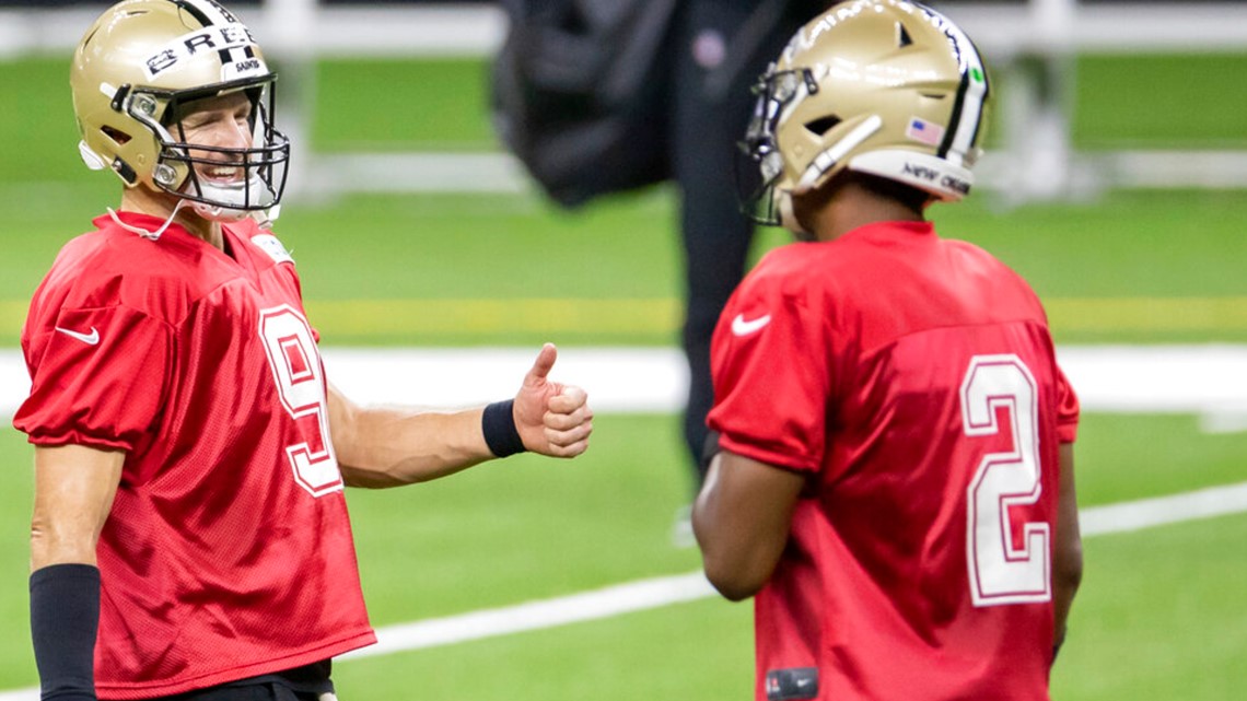 Drew Brees makes fun of his arm strength while watching Jameis Winston ...