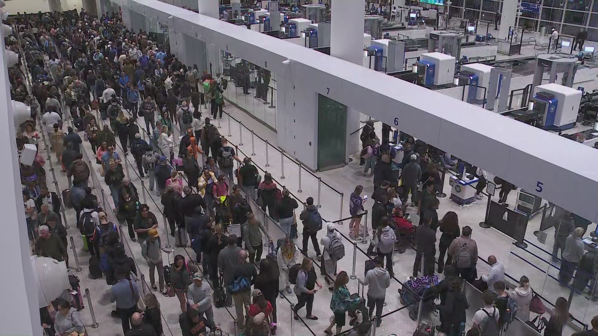 TSA staffing shortages, weather causing long lines and flight ...