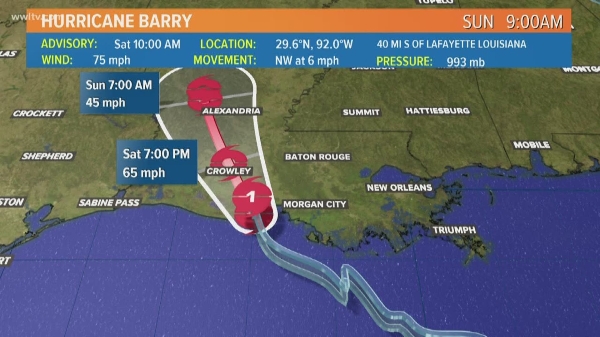 12:30 p.m. update: Tracking Hurricane Barry | wwltv.com