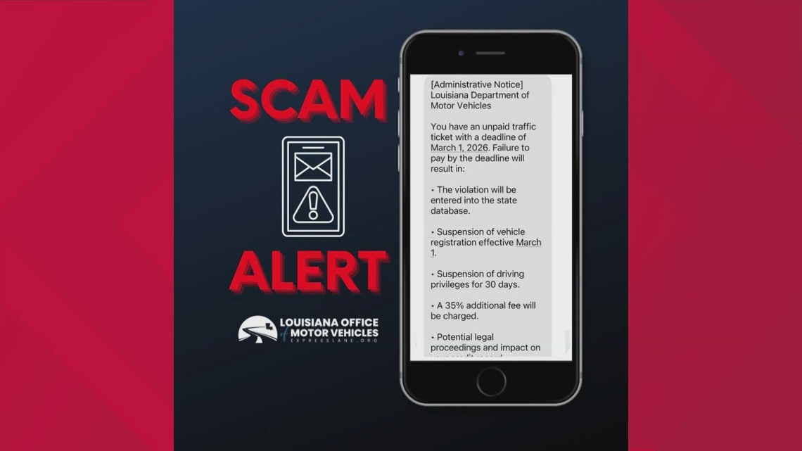 Louisiana OMV Text Scam Alert | wwltv.com