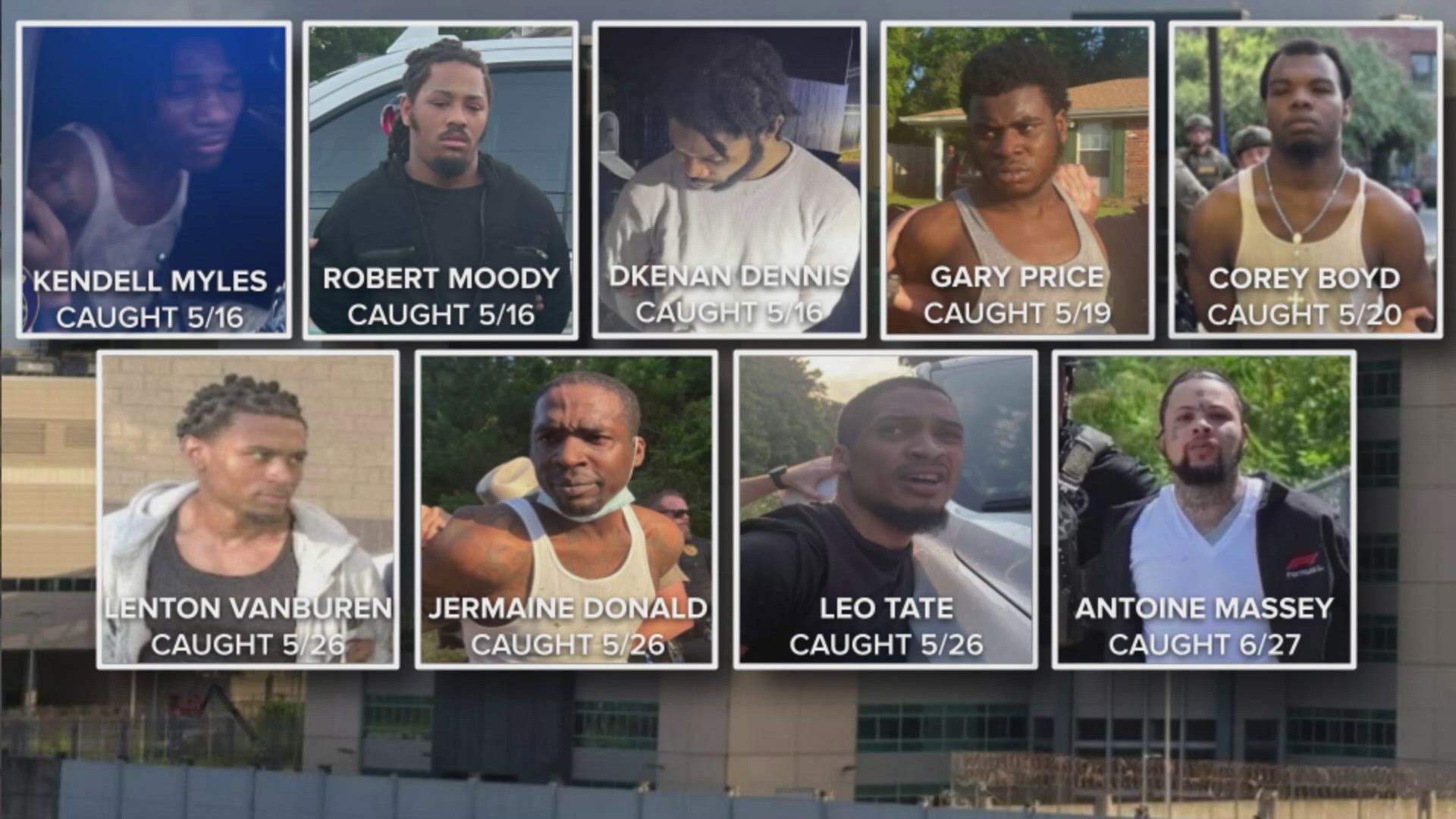 9 recaptured inmates plead not guilty in Angola, Derrick Groves still ...