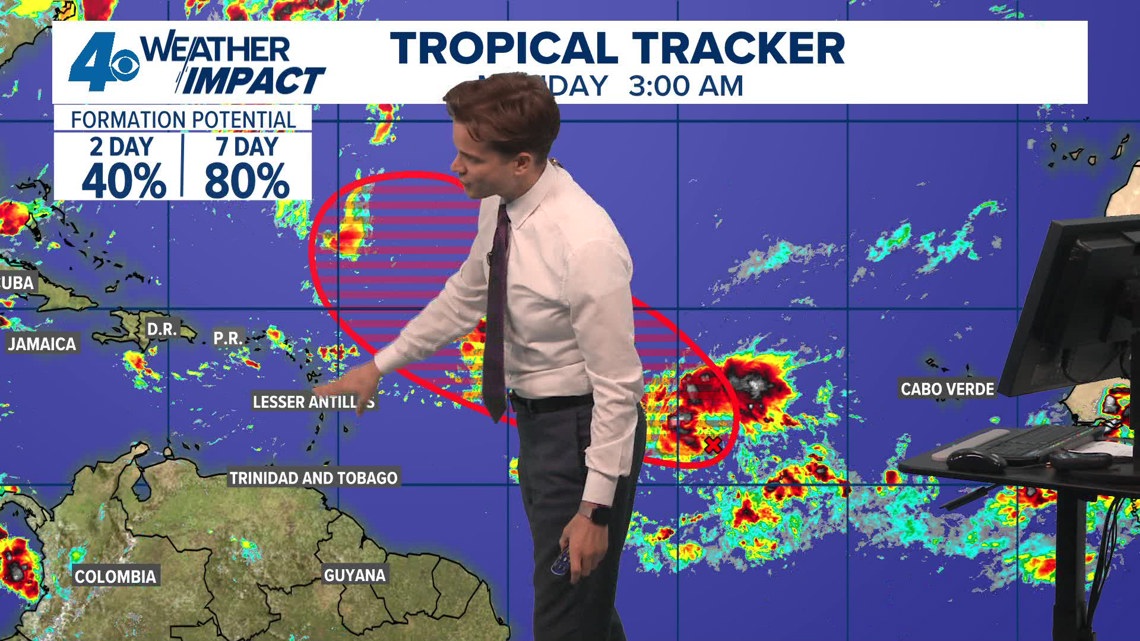 Tropical Weather Impact: Tropical wave in Atlantic shows low chance for ...