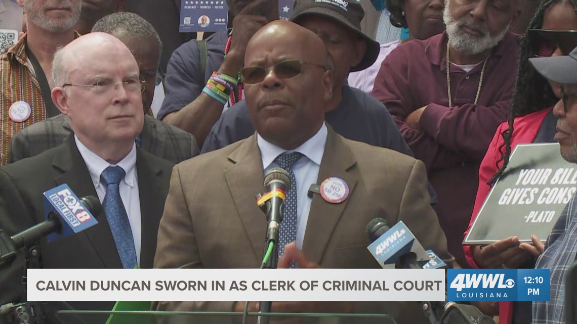Calvin Duncan sworn in as Orleans Parish Clerk of Criminal Court ...