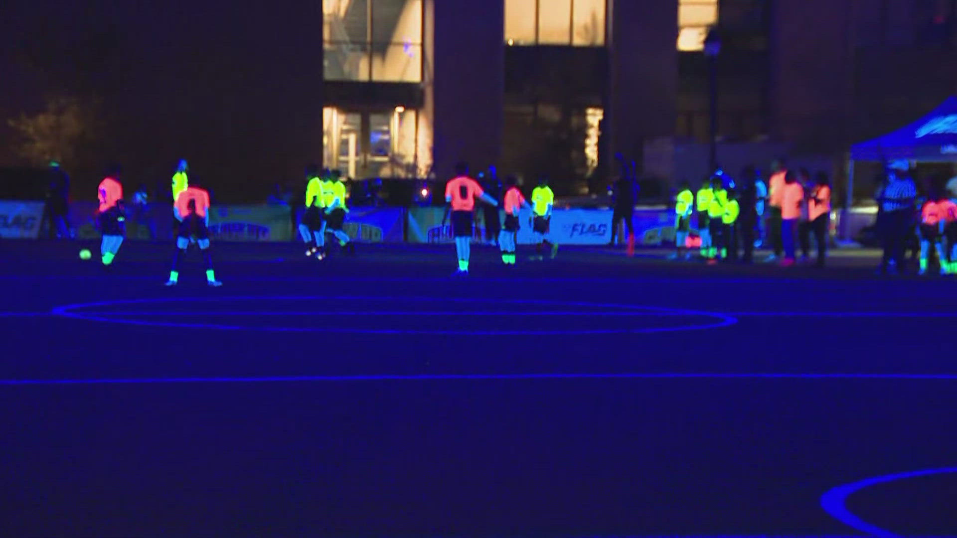 NFL players take part in glow-in-the-dark flag football in New Orleans ...