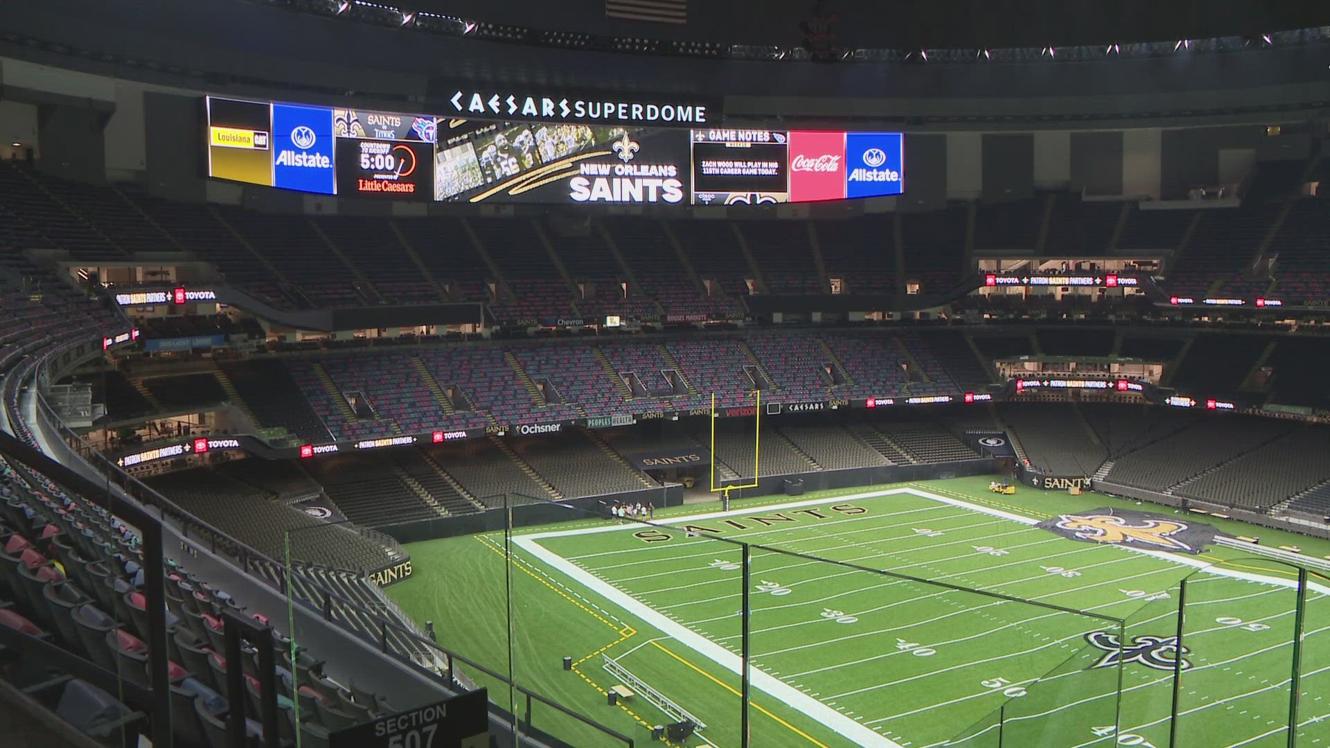 Inside look at the newly renovated Caesars Superdome | wwltv.com