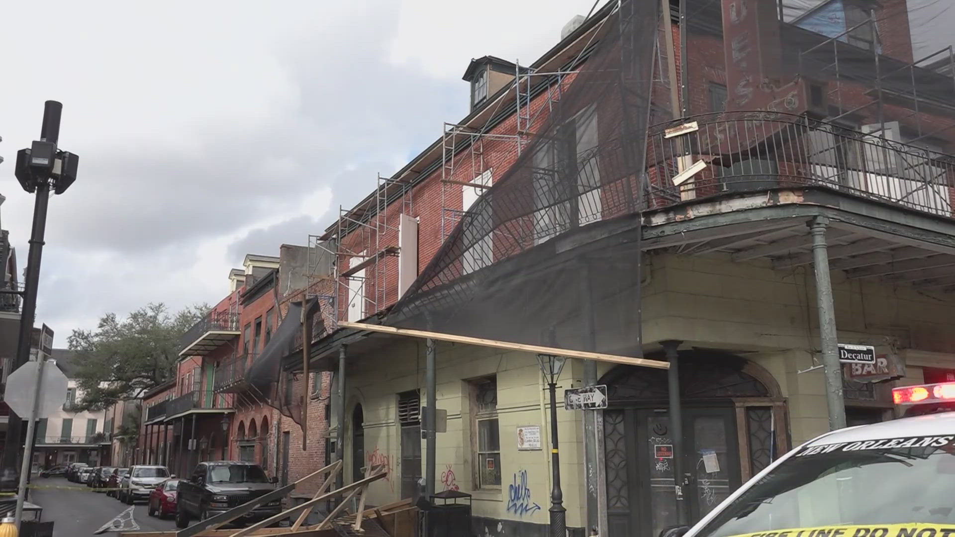 French Quarter Balcony, Seventh Ward House Partially Collapse | wwltv.com