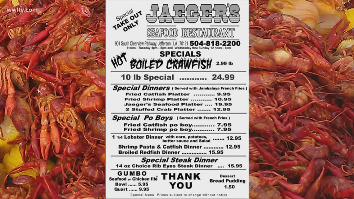 Jaeger's Seafood and Oyster House open, selling boiled crawfish during ...