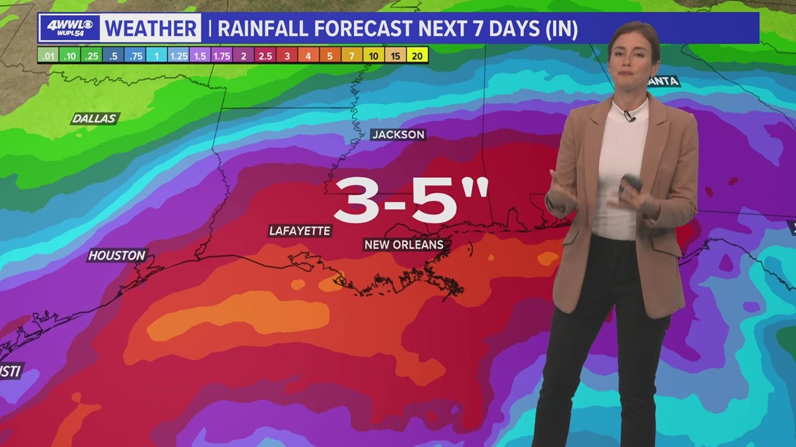 Cloudy Sunday ahead of rain Monday and Tuesday | wwltv.com