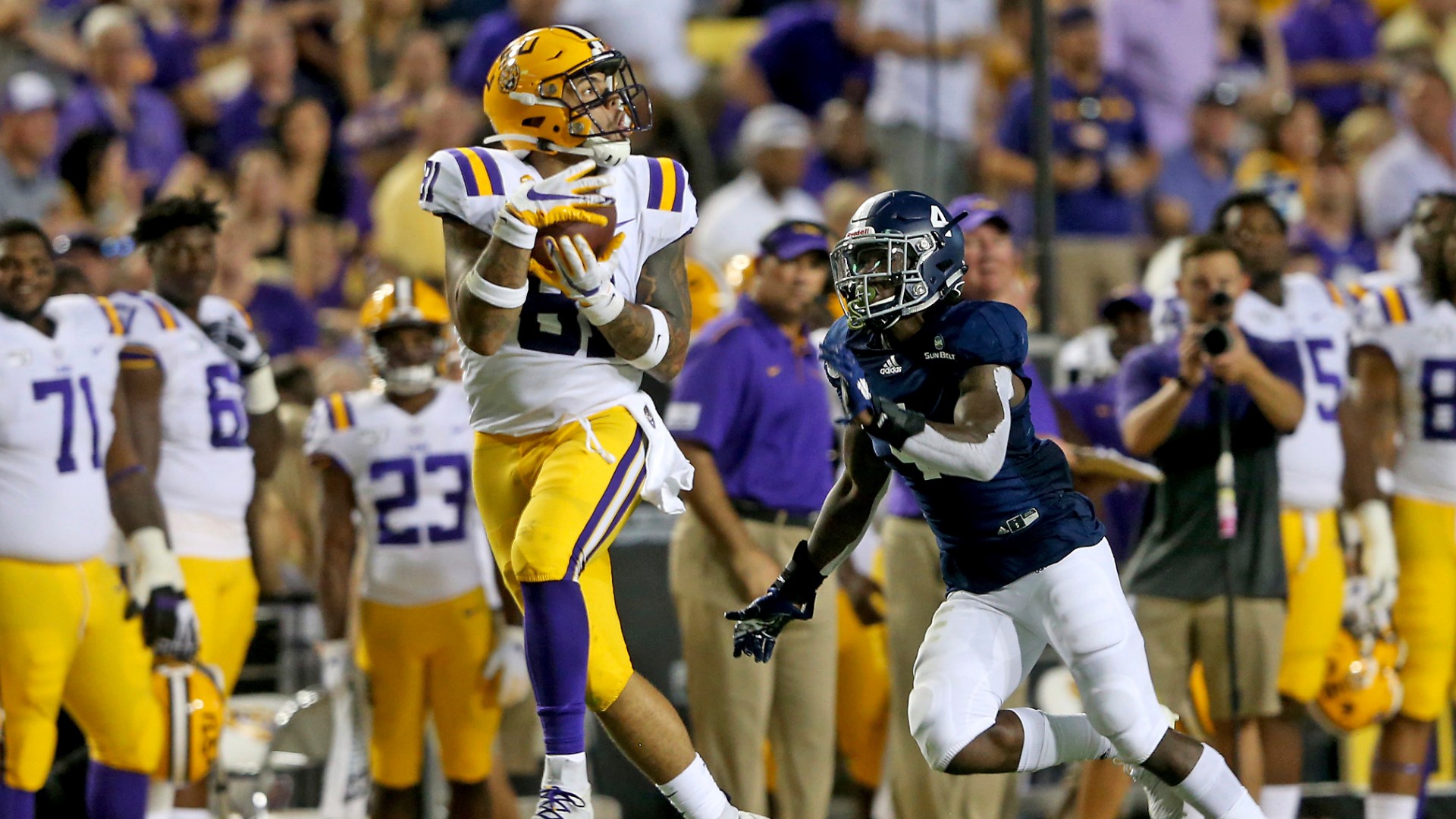 Burrow throws for 5 TDs, No. 6 LSU beats Ga. Southern 55-3 | wwltv.com