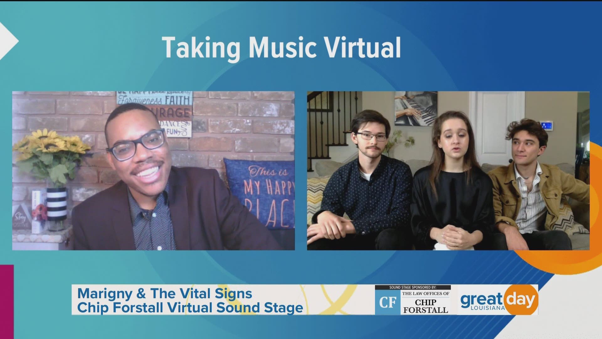 Marigny & the Vital Signs in the Chip Forstall Virtual Sound Stage Part ...