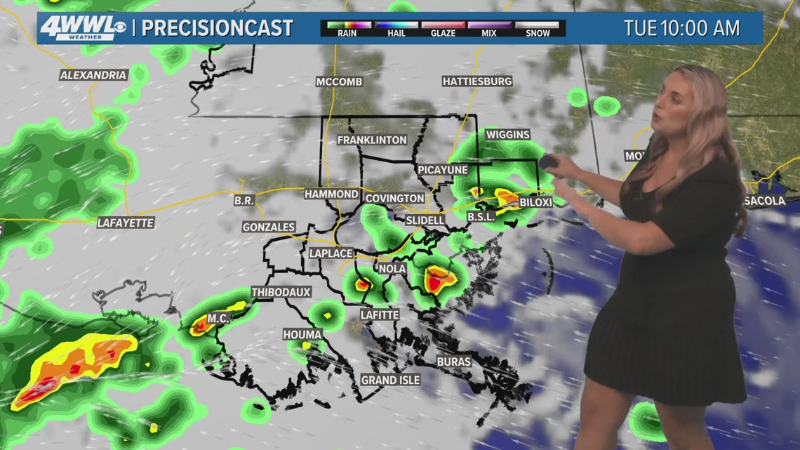New Orleans Weather: Scattered rain and storms Monday and Tuesday ...