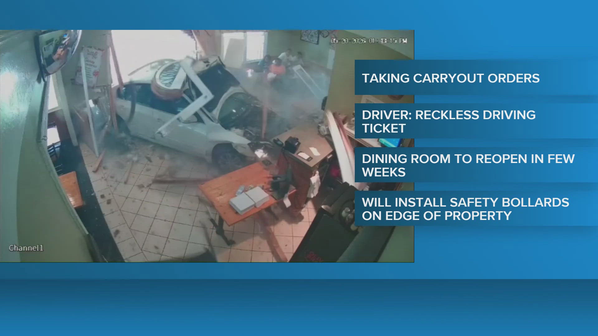 Algiers cafe partially reopens days after car plows through dining room ...