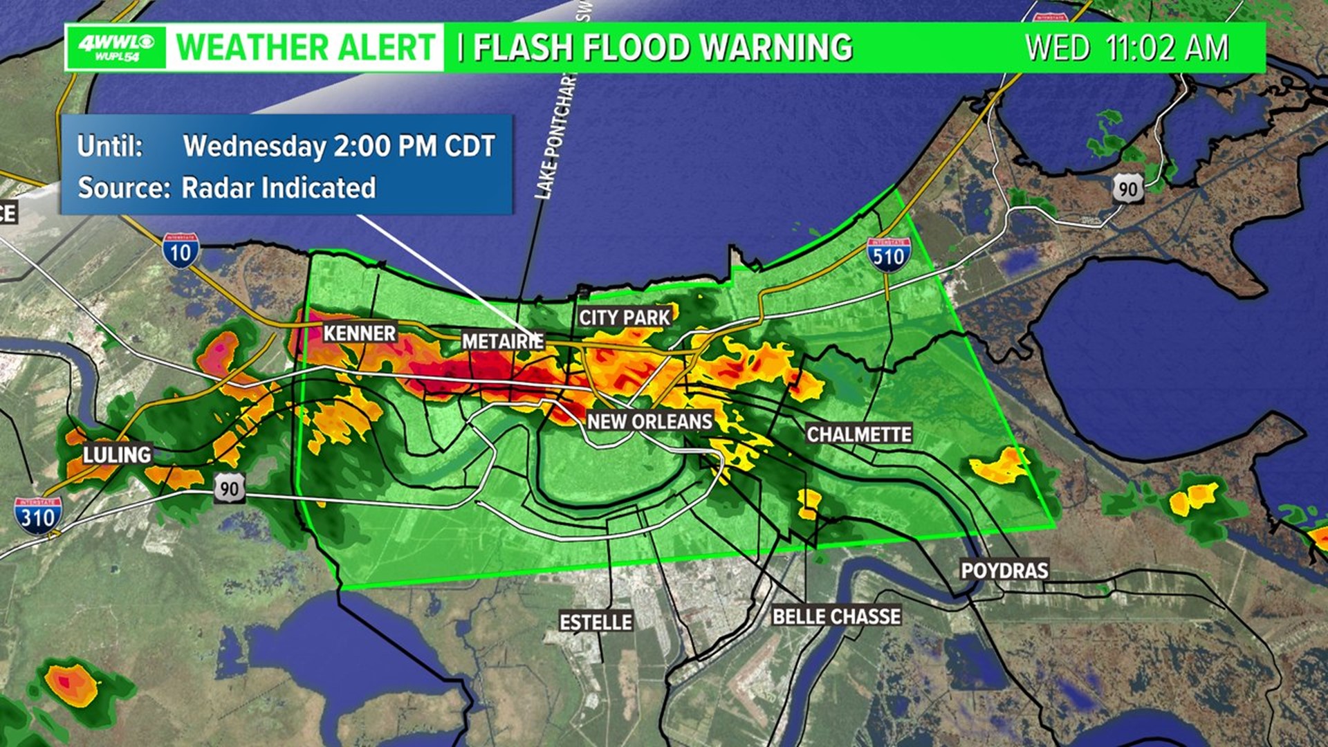 Flash Flood Warning issued for Southshore expires | wwltv.com