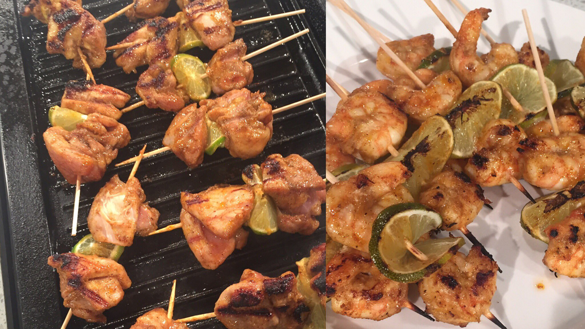 Recipe: Chef Kevin Belton's Grilled Margarita Shrimp Kebabs & Cilantro ...