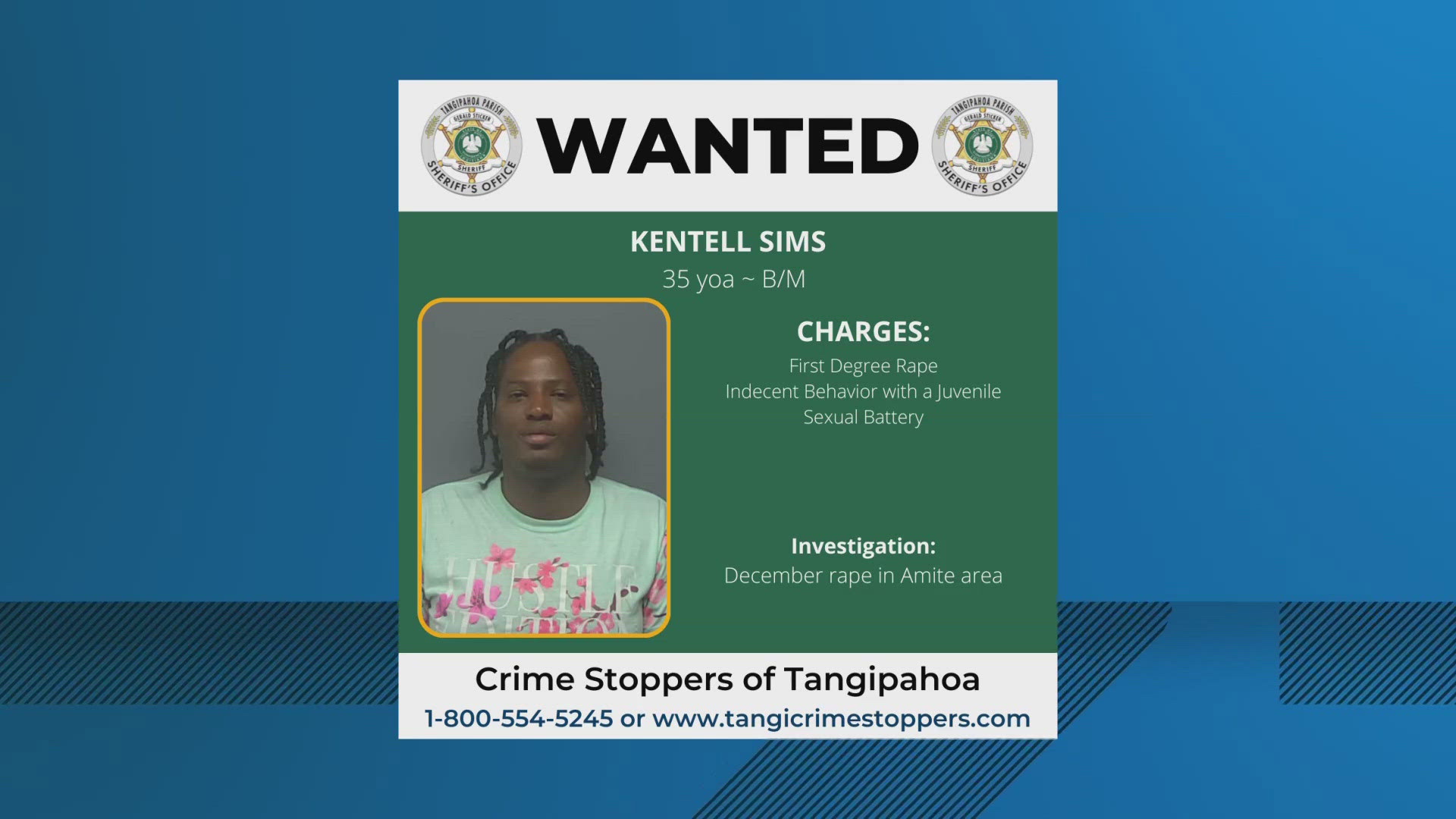 Suspect in Tangipahoa teen rape case refuses to surrender | wwltv.com