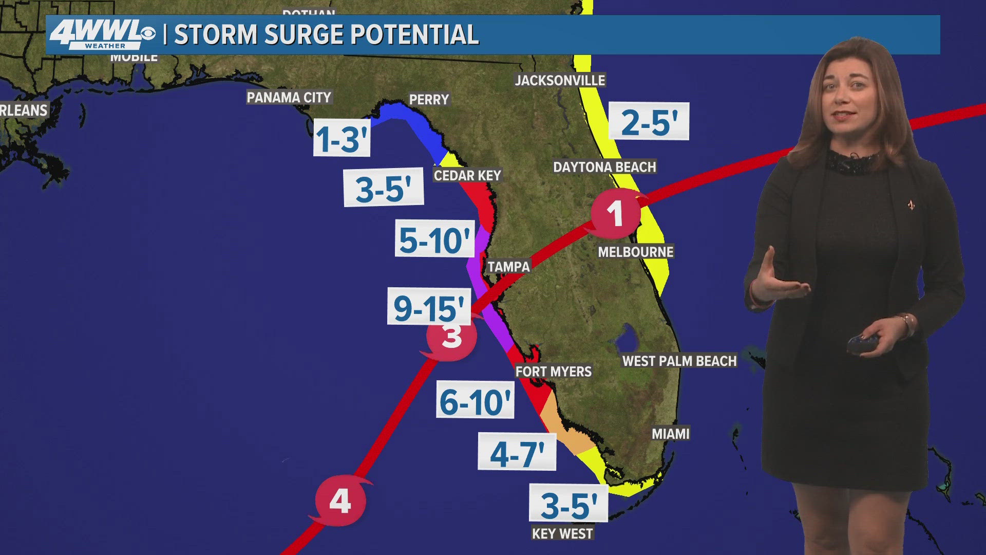 Monday 10pm Tropical Update: Hurricane Milton expected to land in Tampa ...