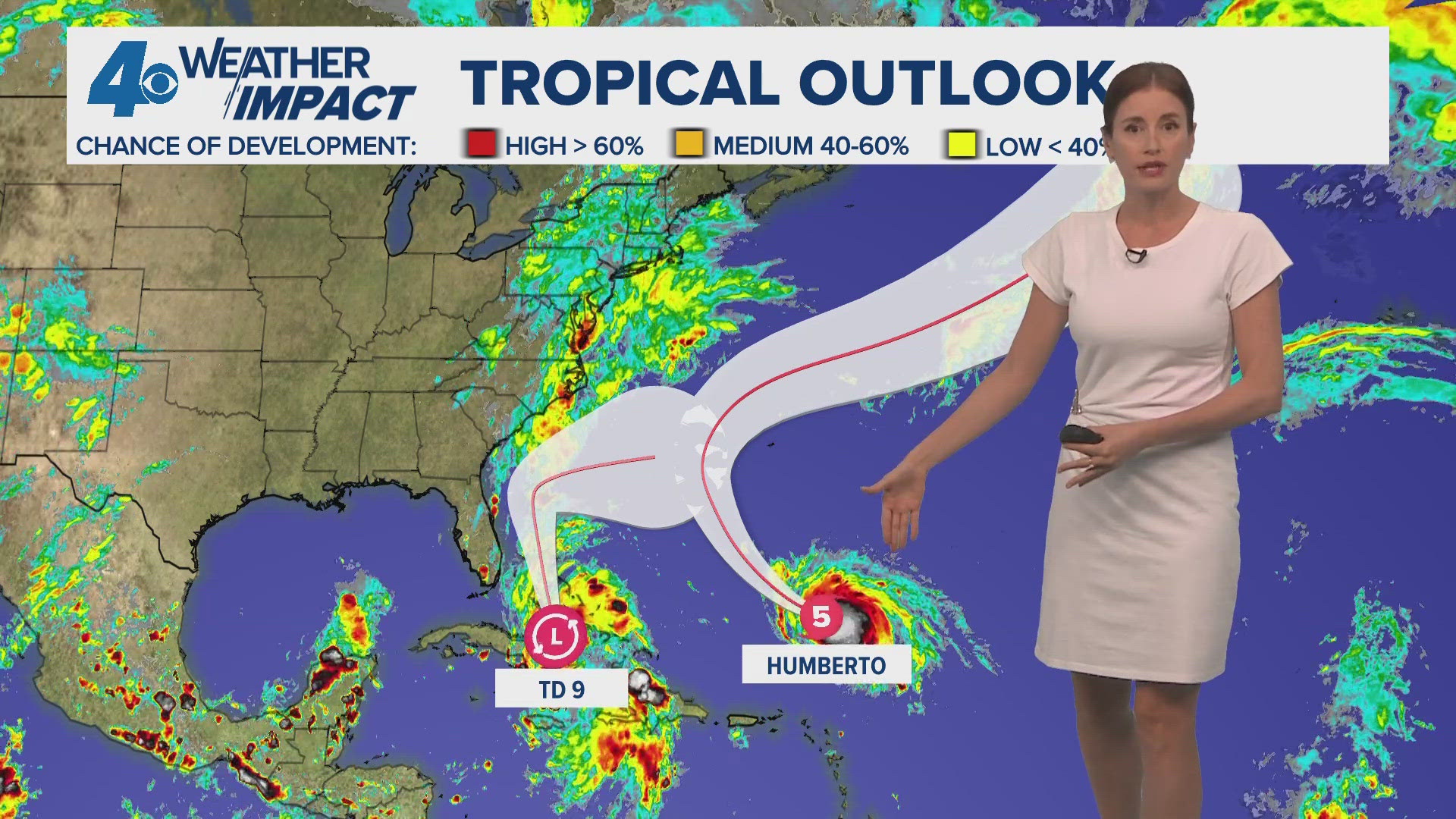Saturday 10 PM Tropical Update: Humberto a Cat. 5, new storm to form ...