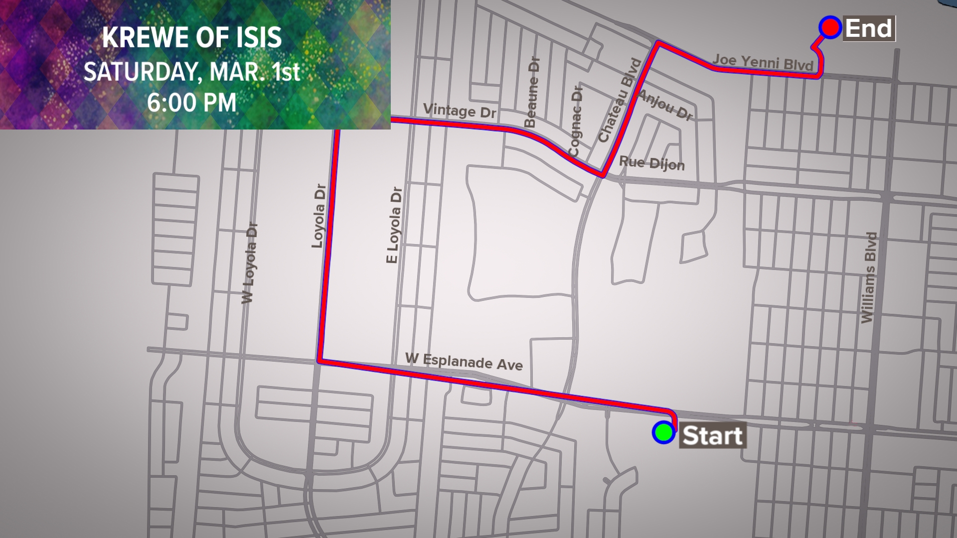 Krewe of Isis parade route and time 2025 | wwltv.com