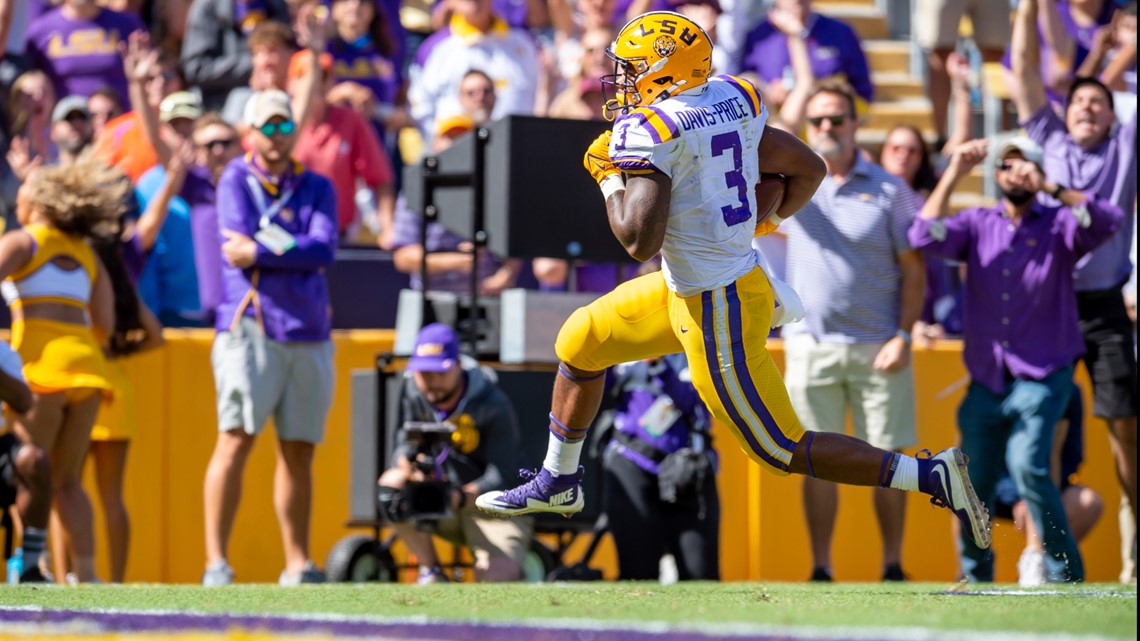 Tyrion Davis-Price breaks LSU rushing record | wwltv.com